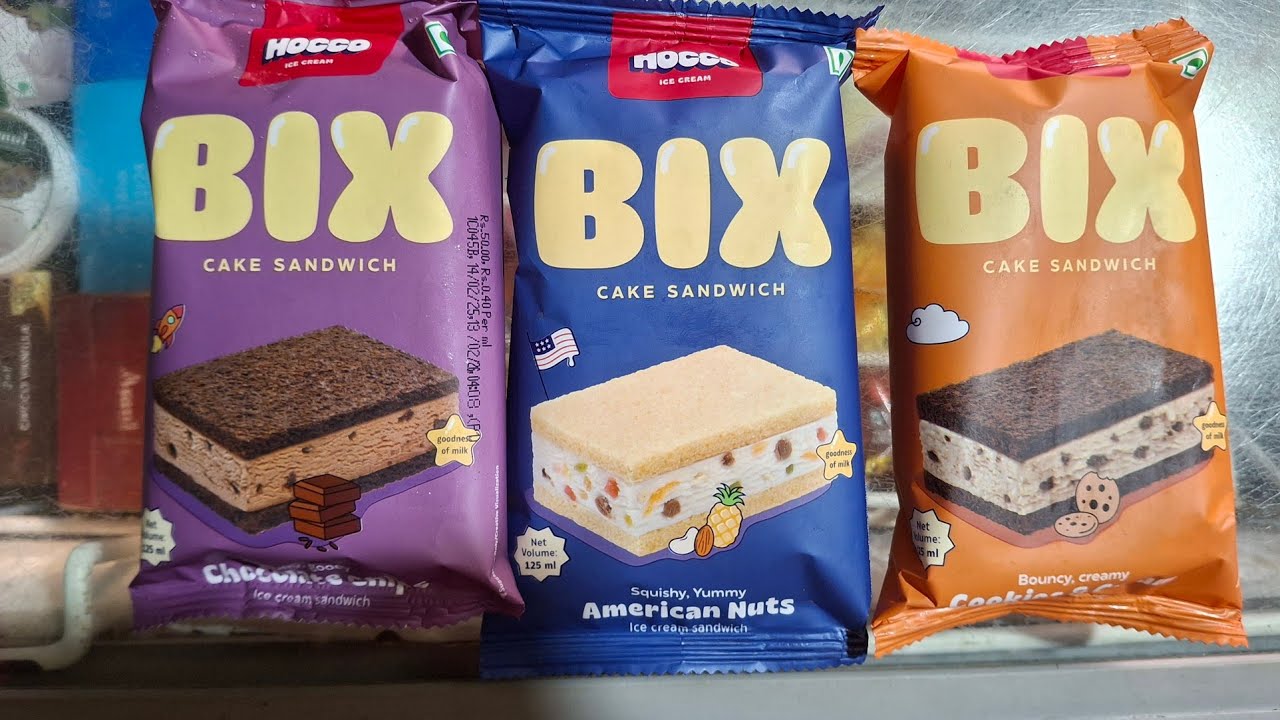 🤪NEW HOCCO BIX Cake Sandwich cookies/American nut/Chocochips🤤🫠#cake # ...