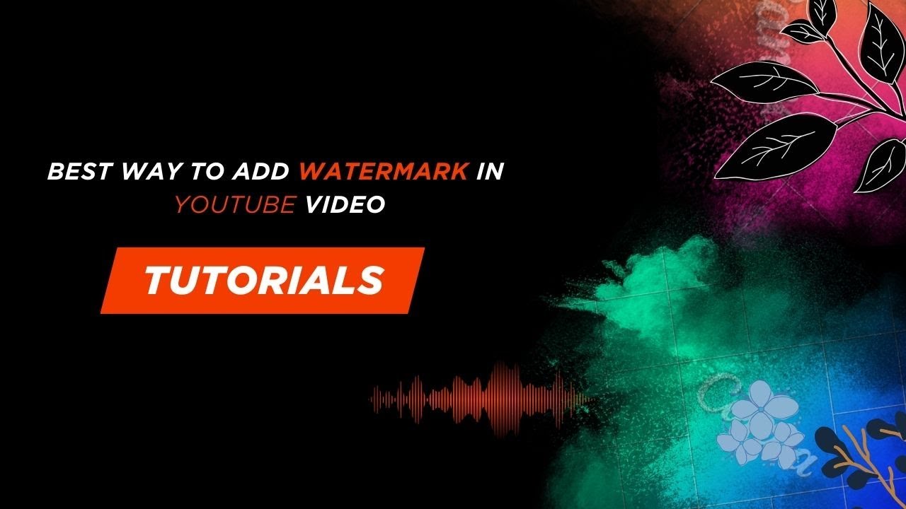watermark in youtube channel\video te kivabe watermark add krbo\youtube ...