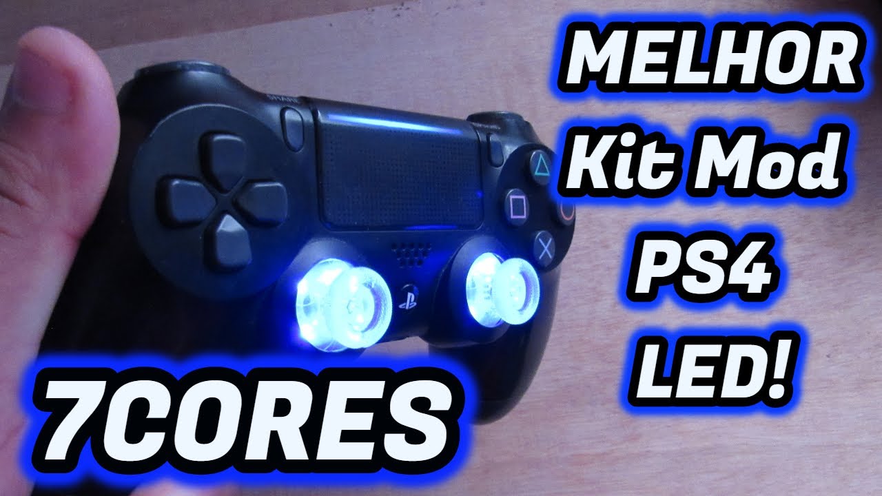 PS4 Controle LED (LEDs programáveis) MELHOR Kit Mod PS4 LED! - Revisão ...