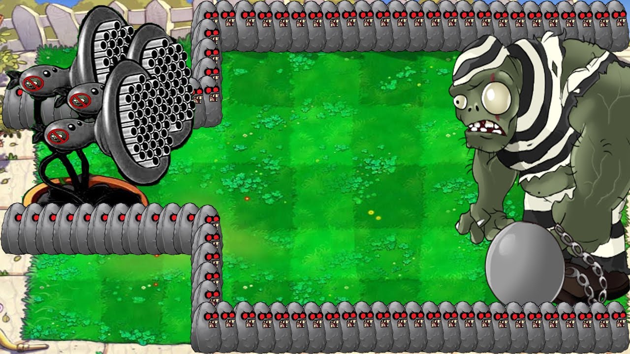 1 Doom Threepeater Nut Attack 2 Doom Dr.Zomboss Giga - Plants vs ...