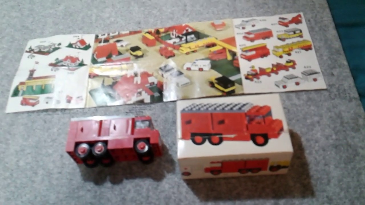 Vintage lego set 602 delivery van build and review - YouTube