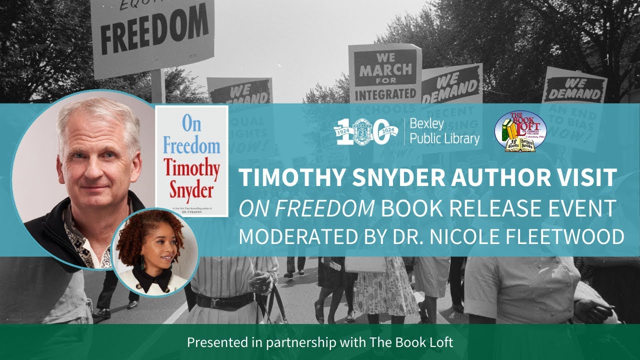 Timothy Snyder Author Visit: On Freedom Book Release Event - YouTube