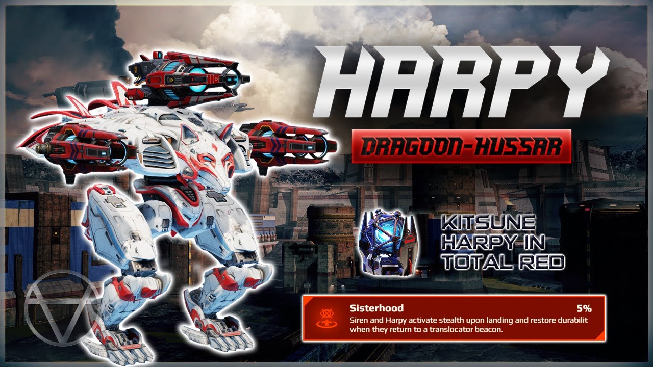 Kitsune Harpy in RED (F2P Friendly Build) – Mk3 Gameplay | War Robots ...