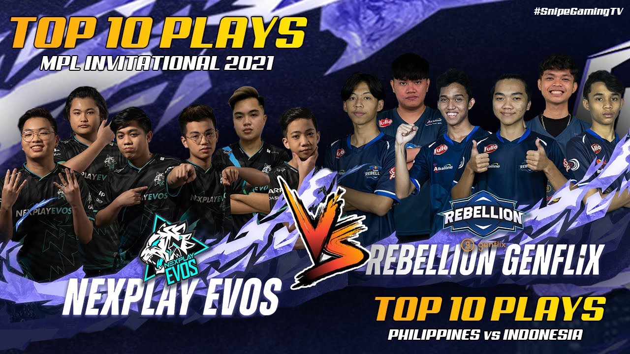 NXP EVOS VS REBELLION GENFLIX TOP 10 PLAYS OF THE GAME | MPLI 2021 ...