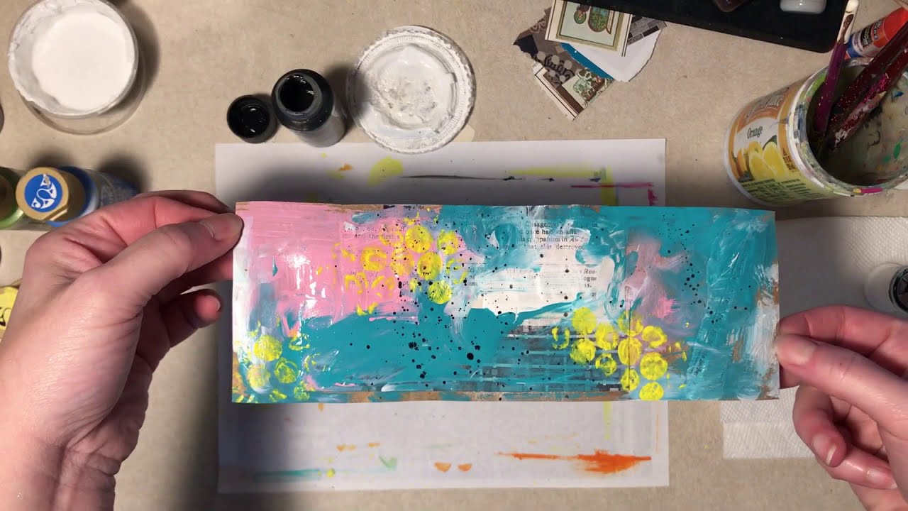Making Painted Papers - YouTube