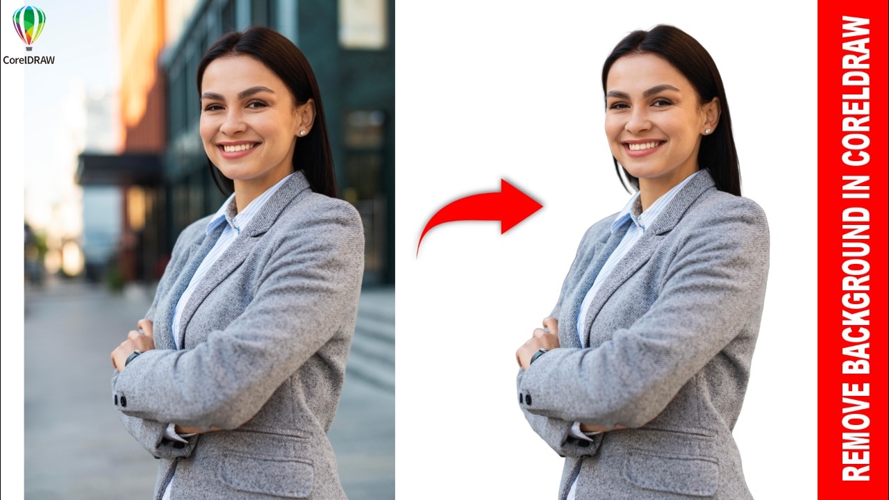 Remove Background in Any Image Using CorelDRAW...! - YouTube