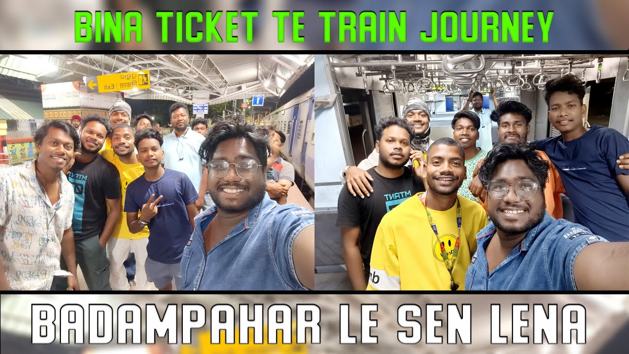BADAMPAHAR LE SEN LENA || RAIRANGPUR TO BADAMPAHAR TRAIN JOURNEY || GBN ...