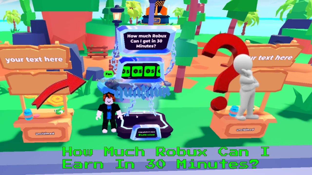 How Much Robux Can You Earn In 30 Minutes? (Roblox) - YouTube
