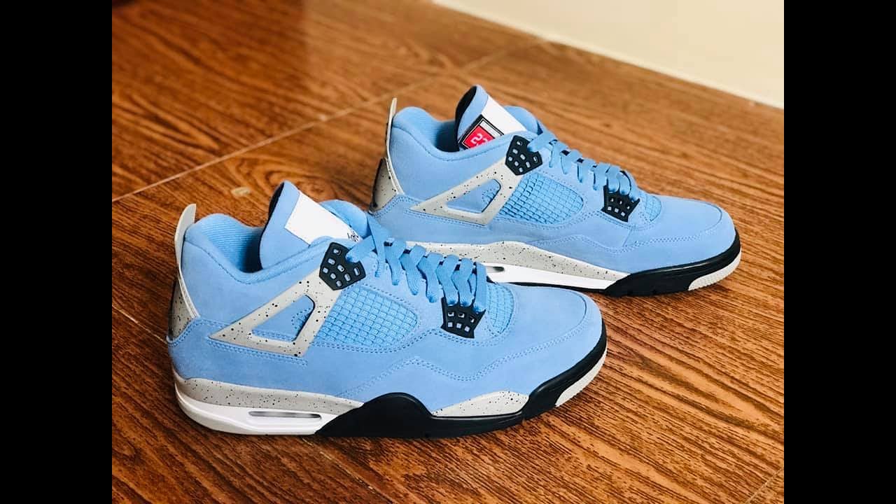 Unboxing: Air Jordan 4 "University Blue" - YouTube