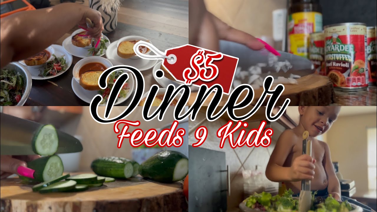 CHEAP $5 dinner for my 9 kids| Large Family Meals - YouTube