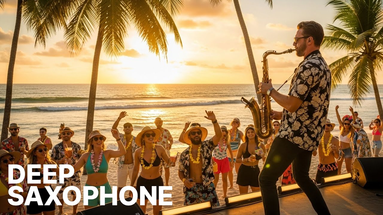 🍸 Deep Saxo House Groove – Relaxing Seaside DEEP Saxophone Chill for ...