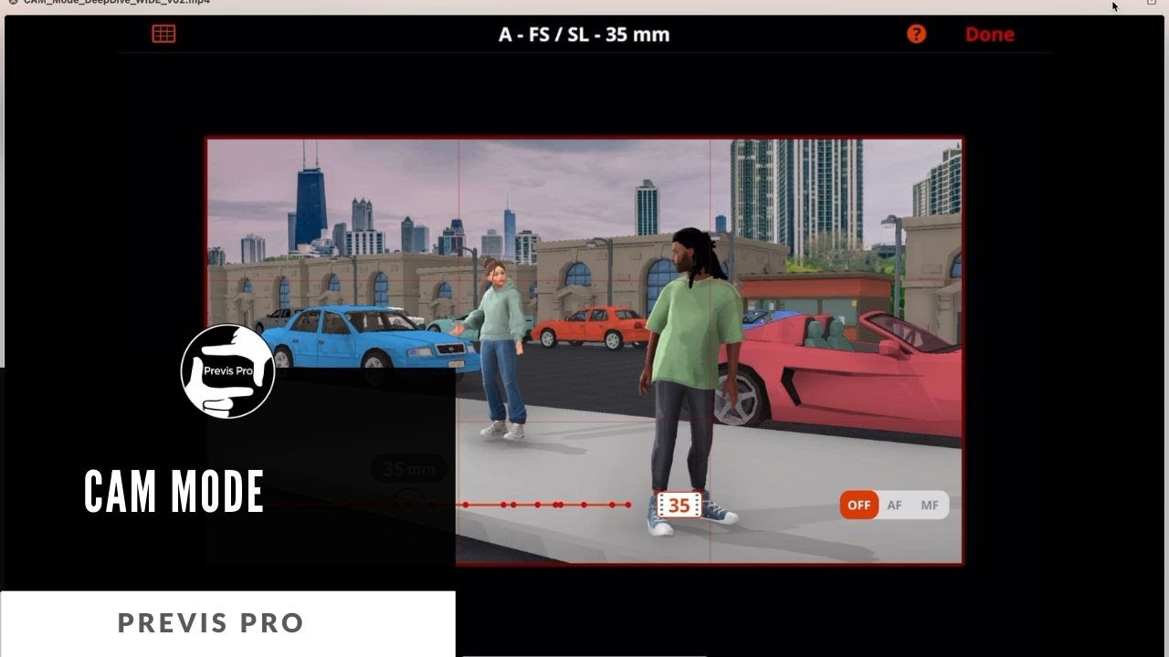 CAM Mode in Previs Pro - YouTube