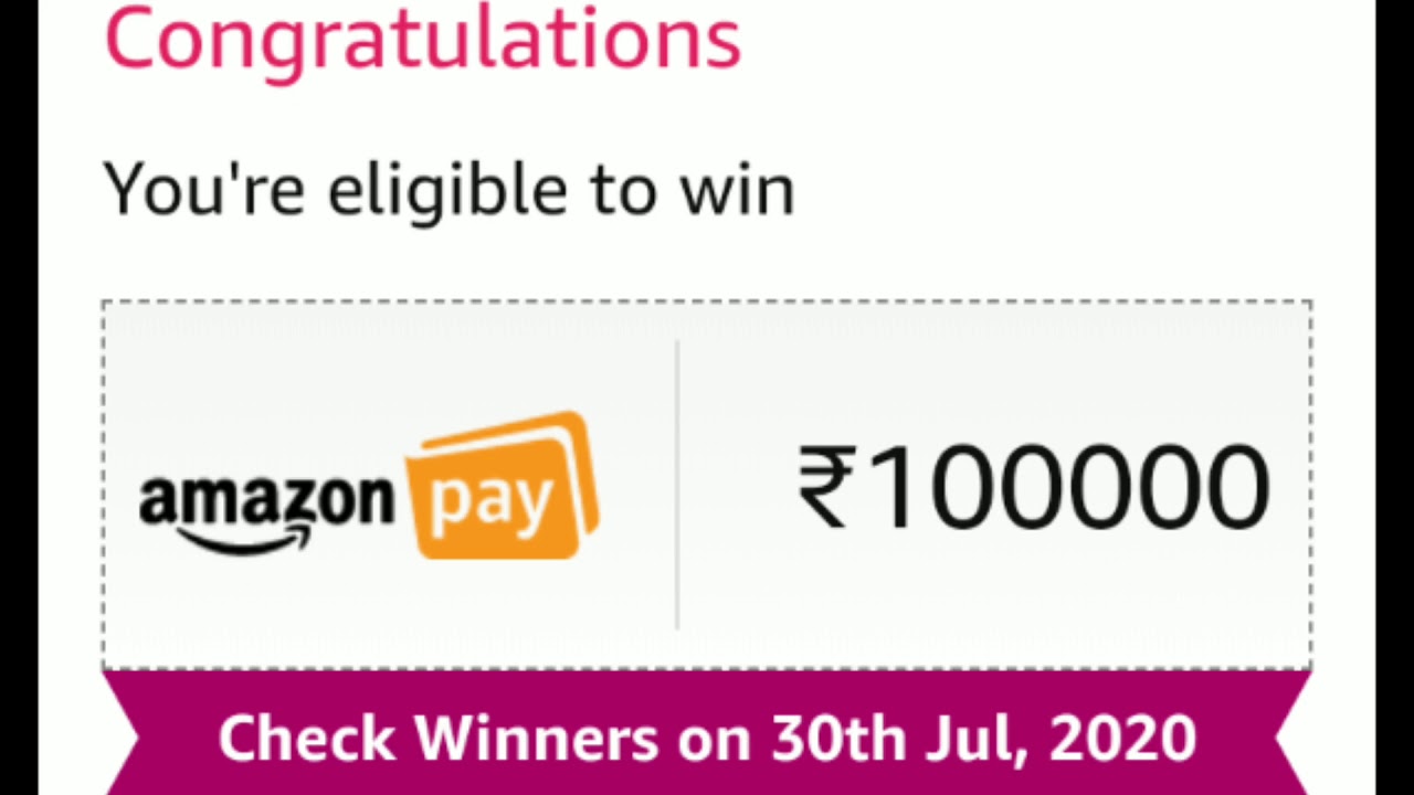 Win 1lakh in amazon quiz spin and win contest | Amazon spin and win ...
