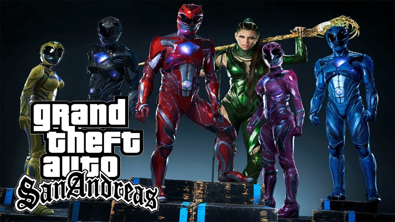 GTA SA PC - Pack Power Rangers (2017) - YouTube