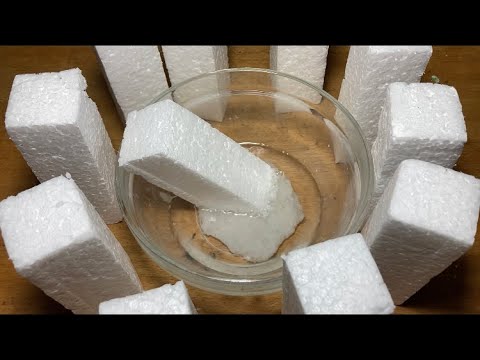 ASMR • Melting Styrofoam in Acetone - YouTube