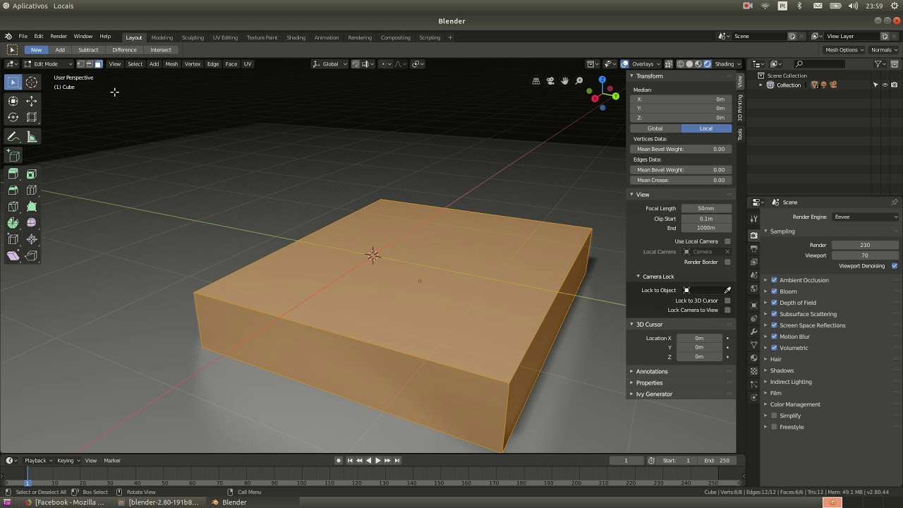Aula 1 Visão geral da nova interface do Blender - YouTube