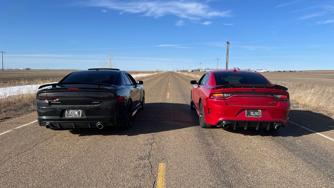 2014 SRT8 Charger 392 vs 2016 Scat pack 392 - YouTube
