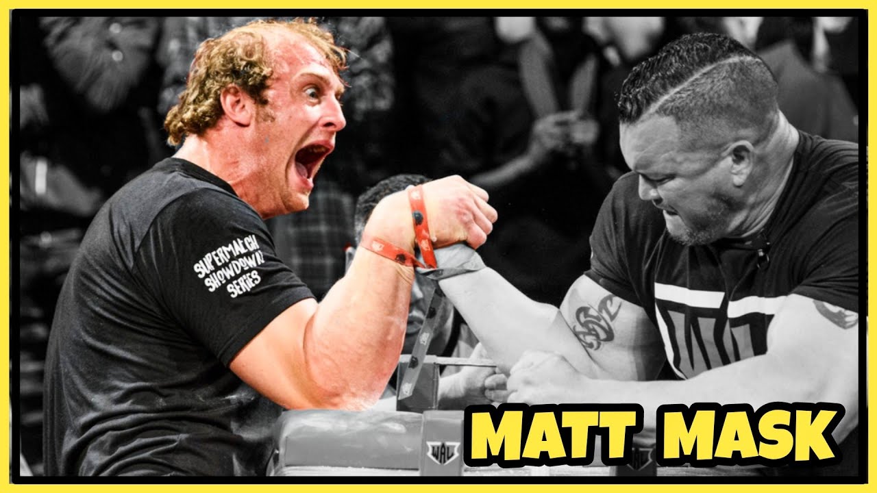 Matt Mask Jumping and Angry Moments #armwrestling #mattmask - YouTube