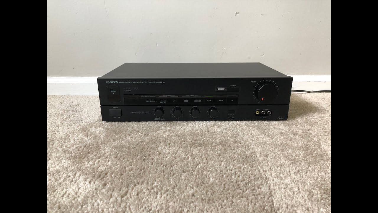 Onkyo p 3200 preamplifier for turntable