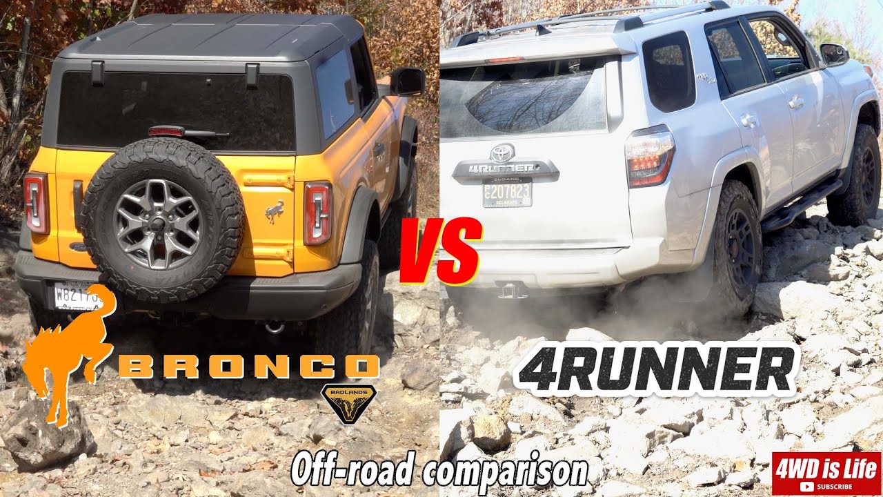 Ford Bronco vs Toyota 4Runner - Off-road Comparison - YouTube