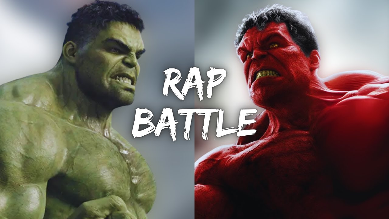 Green Hulk vs Red Hulk | Rap Battle - YouTube