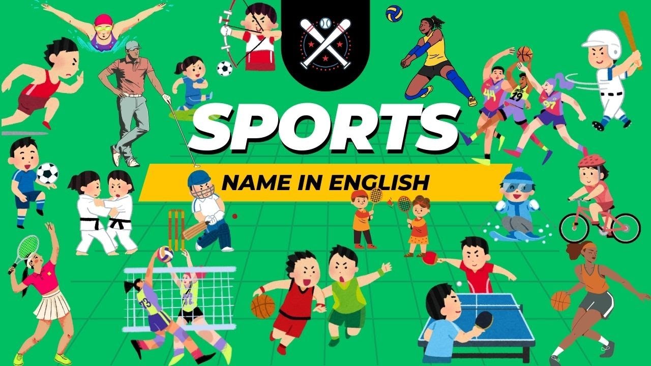 Sports Name ll 100 Sports Name in English with Pictures ll English ...