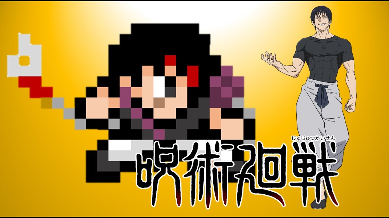 Toji Zenin (Fushiguro) | Jujutsu Kaisen | Pixel Art Friki | Fácil - YouTube