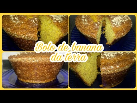 🌺BOLO DE BANANA DA TERRA (banana comprida) - YouTube