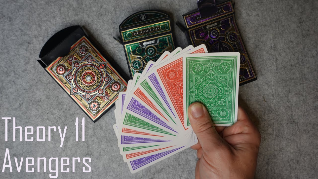 Theory 11 Avengers Playing Cards, Green Edition! - YouTube