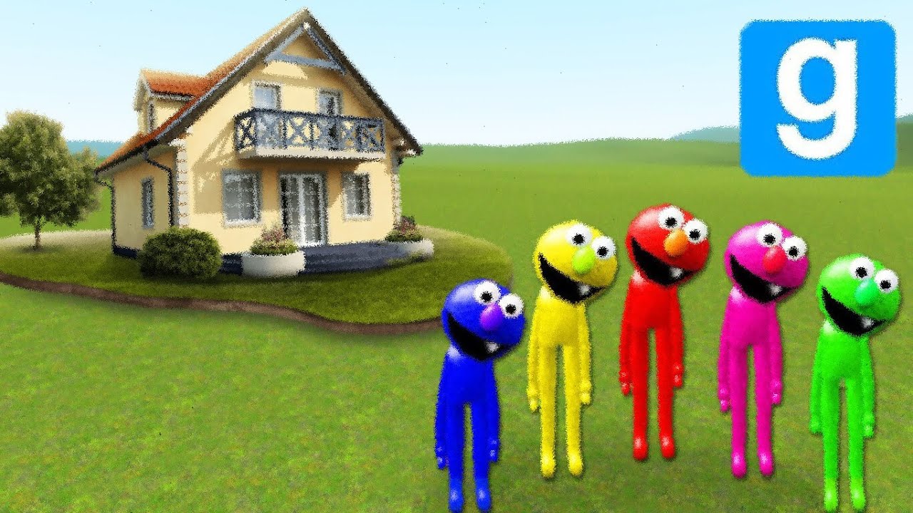 ELMO FAMILY VS HOUSES 2 (Garry's Mod) - YouTube