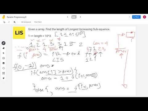 Dynamic Programming lll: LCS, LIS and Edit Distance - YouTube