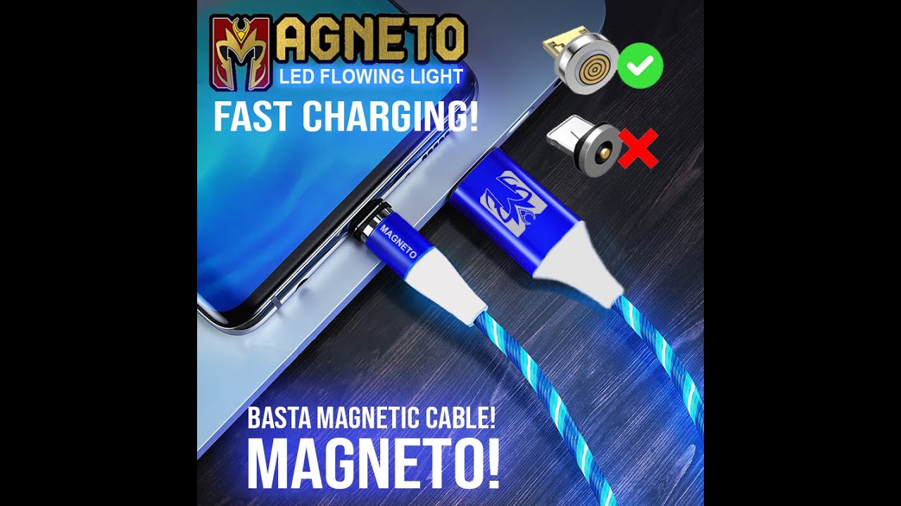 MAGNETO LED Flowing Light Magnetic Cable - YouTube