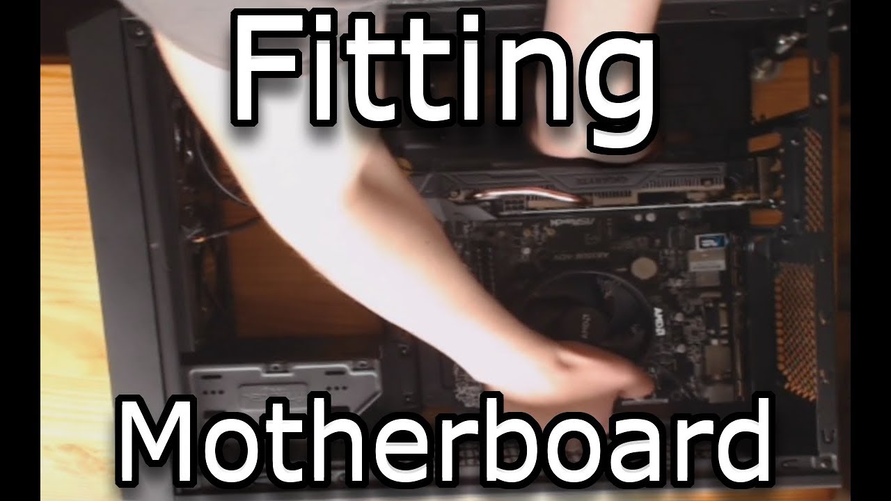 How to install a Motherboard into a PC Case - YouTube