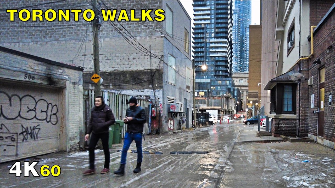 Toronto Side Streets, Laneways & PATH Walk on December 30, 2020 - YouTube