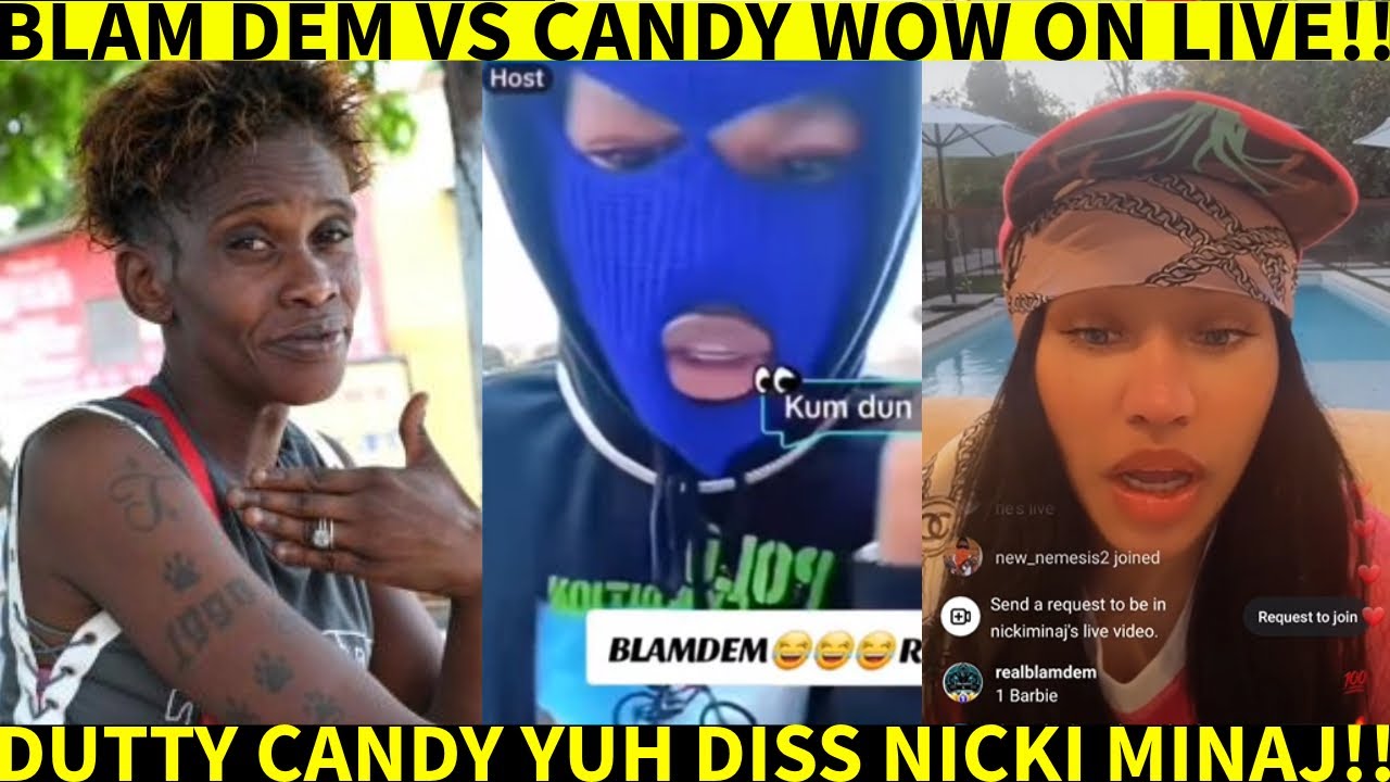 BLAM DEM VS CANDY WOW BIG ARGUMENT ON TIK TOK!! DIRTY CANDY DOH DISS ...