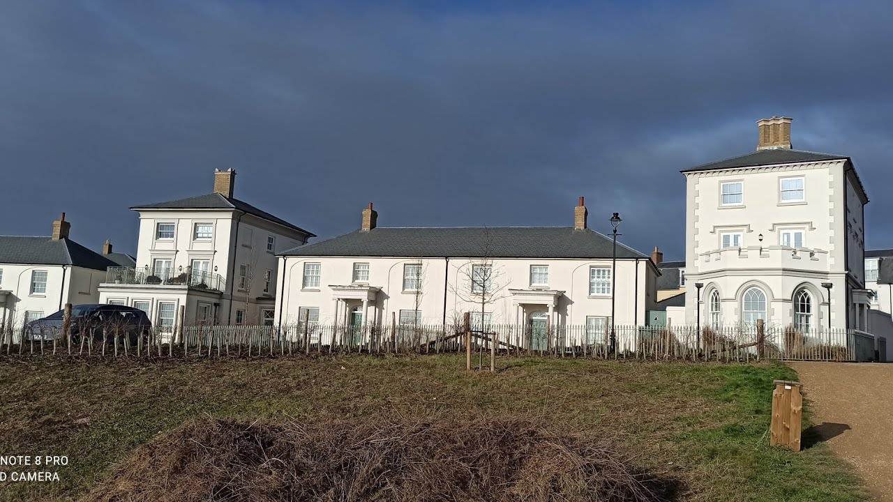 The Great Field Poundbury, Dorset, England, in wintry morning. - YouTube