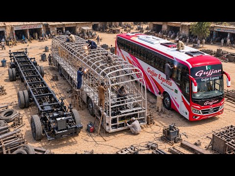 Amazing Handmade Passenger Bus | Built by Skilled Pakistani Workers