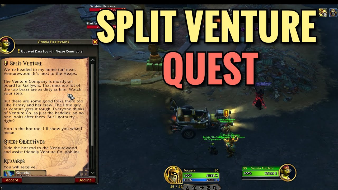 Split Venture Quest (WoW TWW) - YouTube