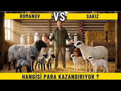 Romanov mu, Sakız mı? | Kuzu Fabrikasında En Kârlı Irk Hangisi?  #hayvancılık #farming
