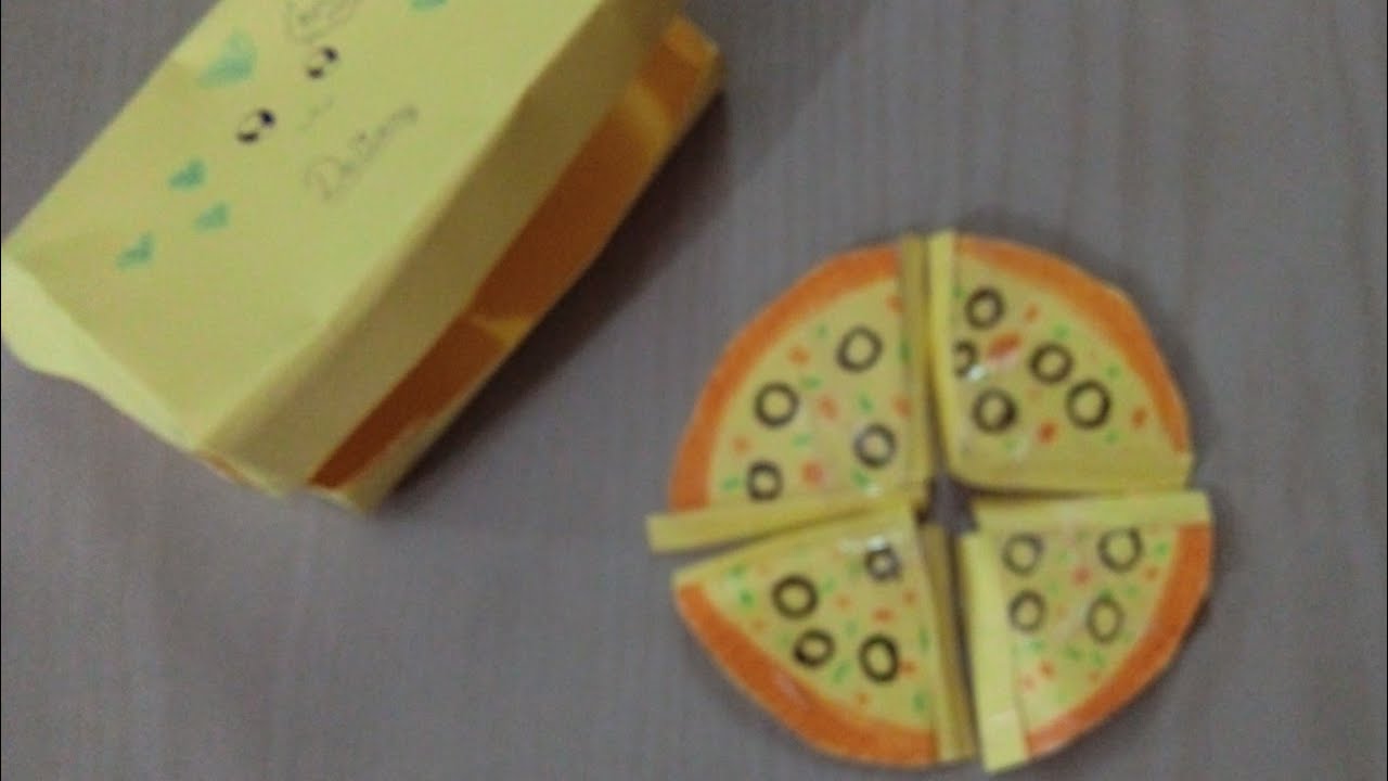 How to make paper pizza🍕🍕||Crafts and DIY - YouTube