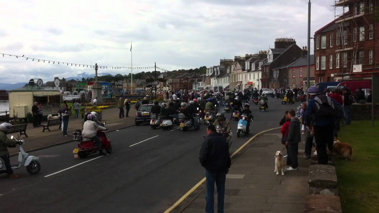 Millport scooter rally 2011 - YouTube