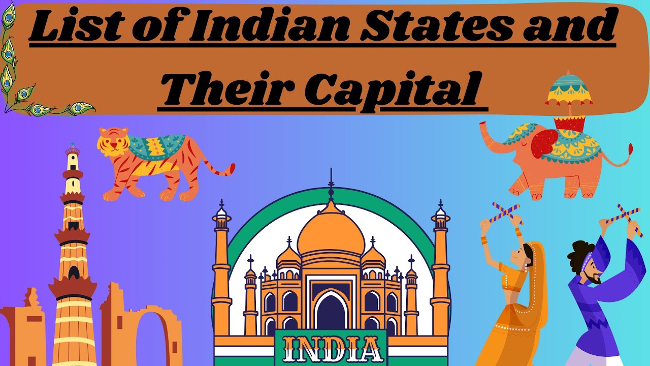 List of all 28 Indian States with Their Capitals | Complete Guide 2024 ...