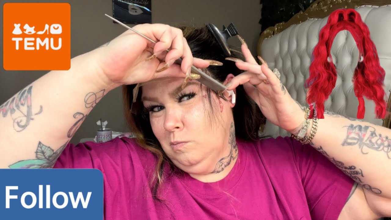 Temu wig tutorial and review - YouTube