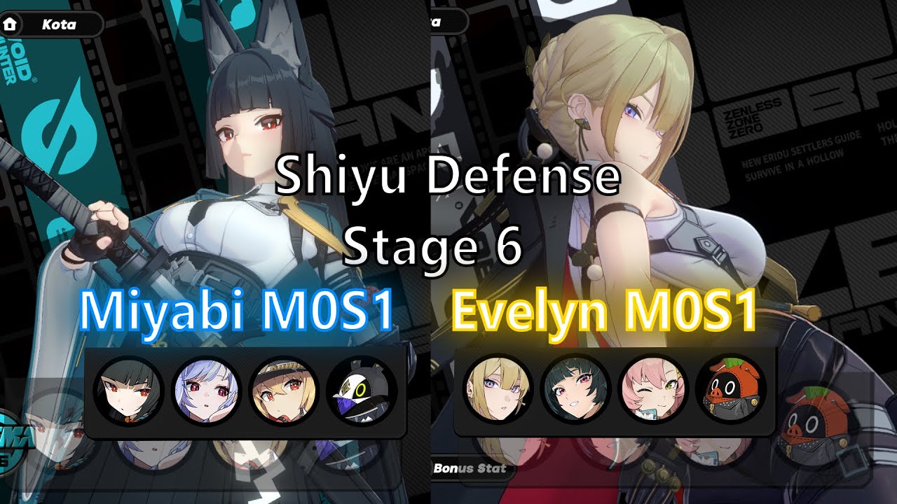 Evelyn - Astra - Nicole | Miyabi - Vivian - Lucy | Shiyu Defense stage ...