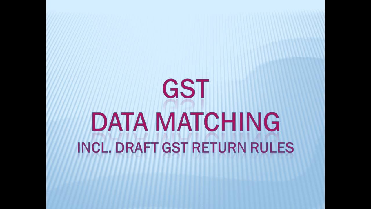 GST - Matching of Input Tax Credit, Output Tax LIability, ECommerce ...