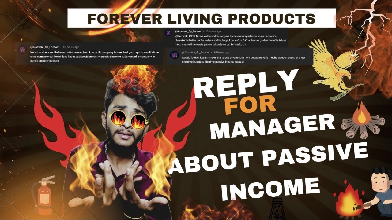 Reply for comment from manager forever living products telugu || flp ...