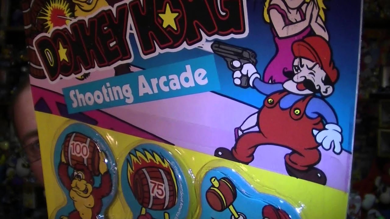 Donkey Kong Shooting Gallery Gun on card - YouTube