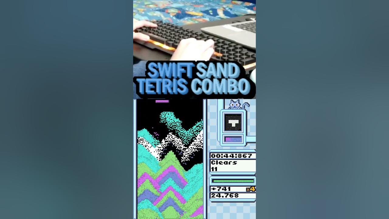 Swift Sand Tetris Combo #shorts #tetris - YouTube