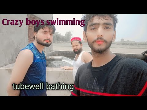 Crazy boys swimming at tubewell |AshrafVloger89 vlogs - YouTube