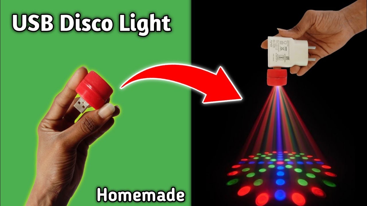 How to make USB Disco Light At Home | DIY Disco Light | Home Made Disco ...